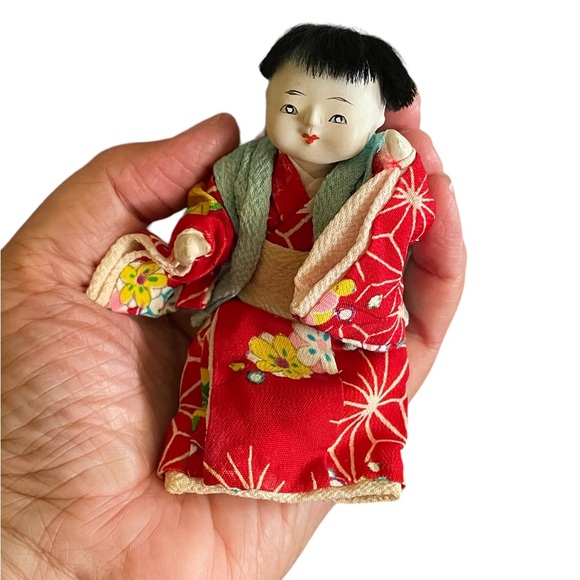 Other | Vintage Japanese Hand Painted Izumeko Ningy Doll Kimono ...